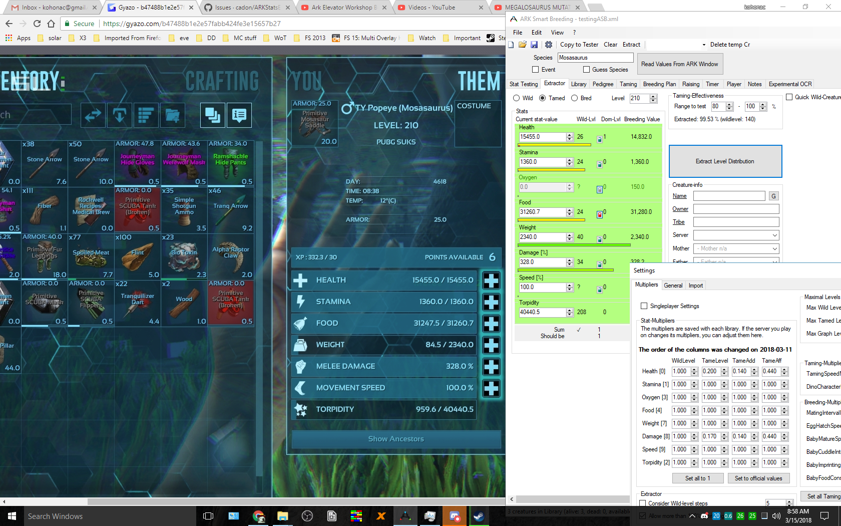 Extraction issue what am I doing wrong · Issue #644 · cadon/ARKStatsExtractor · GitHub