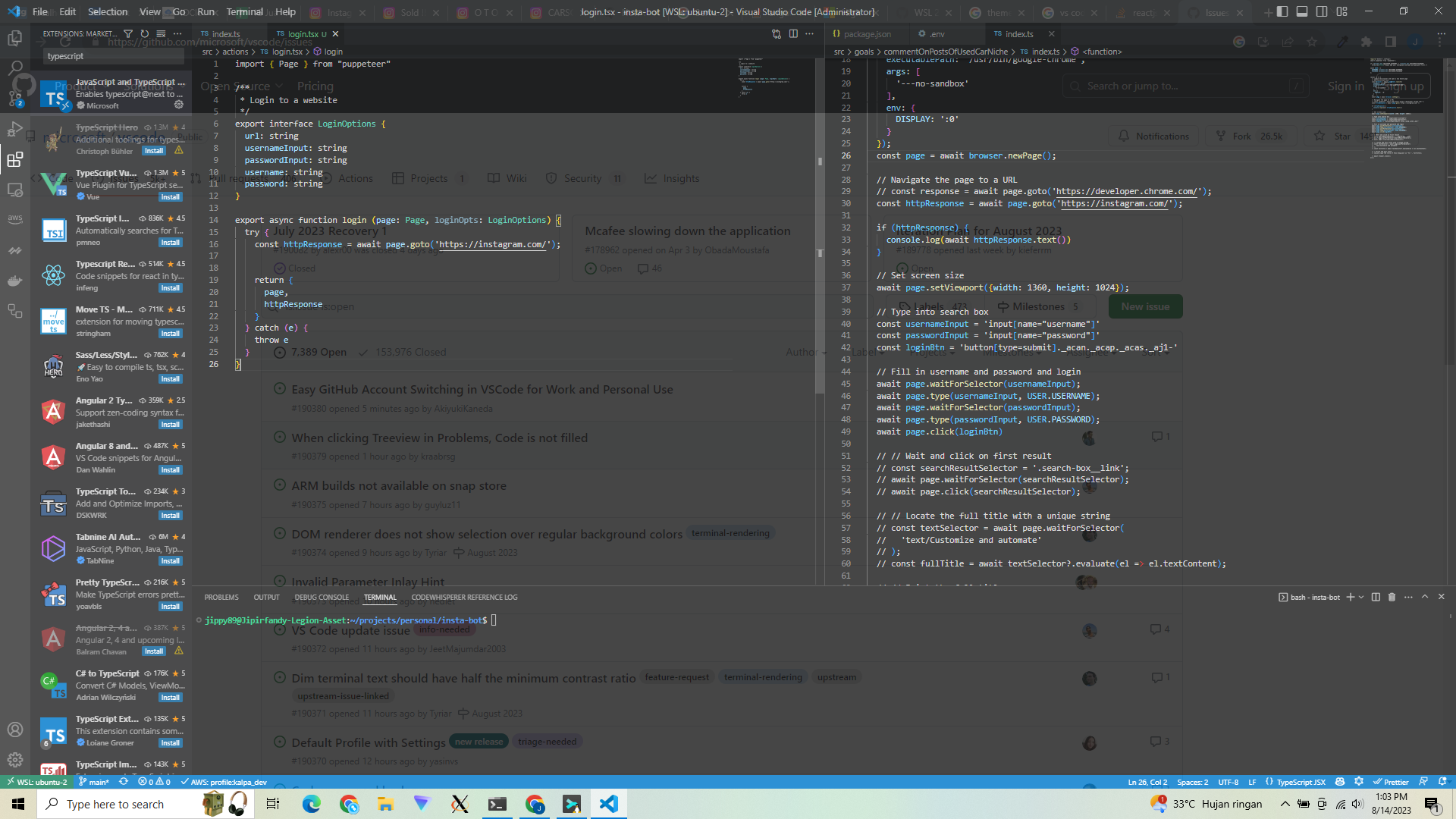 VS Code's highlighting suddenly changed. · Issue #190381 · microsoft/vscode · GitHub