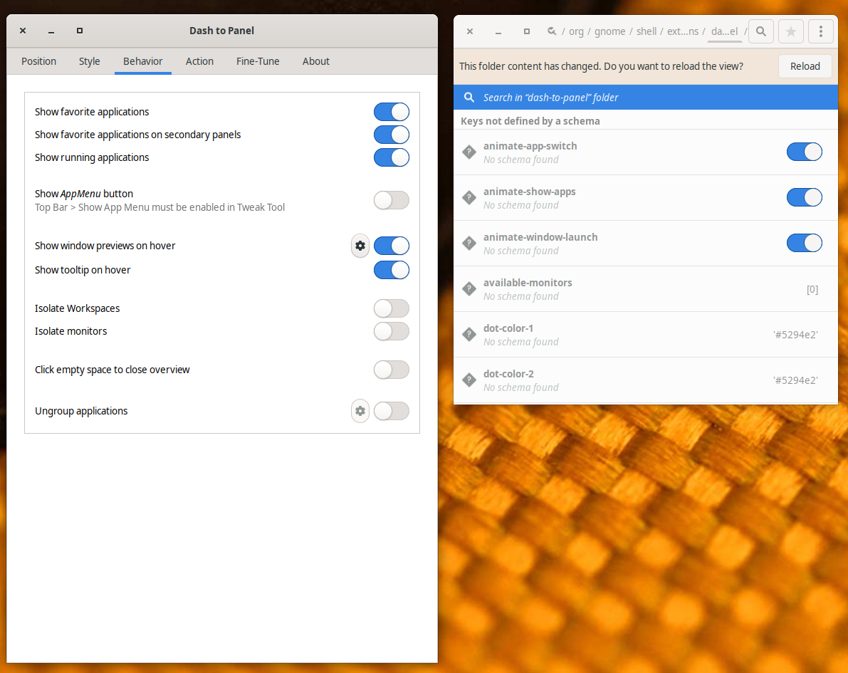 dash-to-panel settings gui: Show Apps Animation (animate-show-apps ...