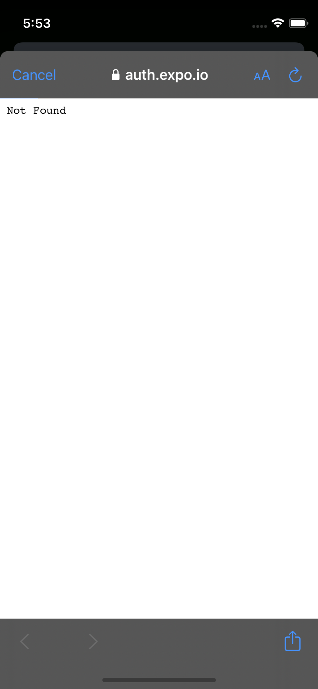 expo-auth-session causing "Not found" error after expo upgrade to 46.0. ...