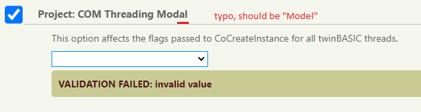 typo settings > Project COM Threading · Issue #124 · twinbasic/twinbasic · GitHub