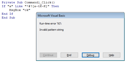 Like operator edge cases · Issue #209 · twinbasic/twinbasic · GitHub