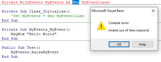 WithEvents and New keyword · Issue #357 · twinbasic/twinbasic · GitHub