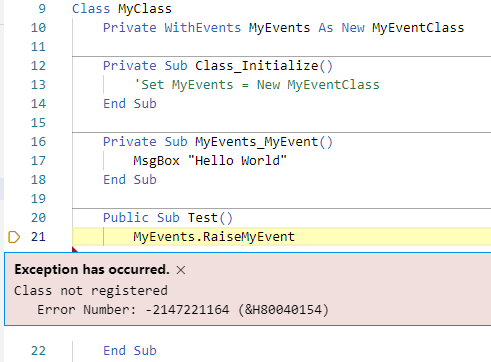 WithEvents and New keyword · Issue #357 · twinbasic/twinbasic · GitHub
