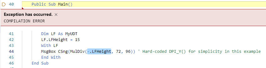 minus (-) sign on UDT member causes compilation error · Issue #366 · twinbasic/twinbasic · GitHub