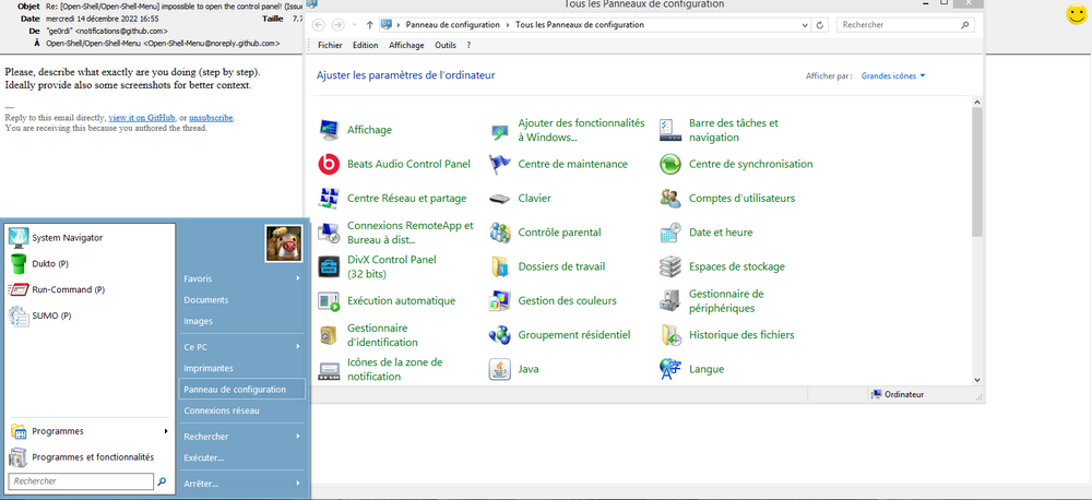 Impossible To Open The Control Panel · Issue 1249 · Open Shellopen Shell Menu · Github 