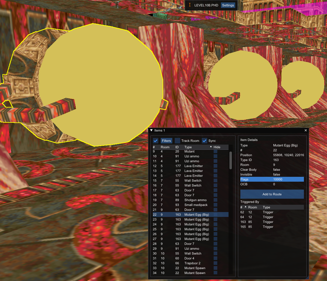 TR1: Show mutant egg spawn types · Issue #1001 · chreden/trview · GitHub