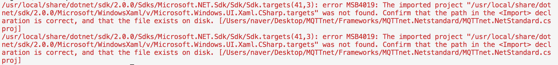 Compile Source Code Occur Errors On Mac Machine · Issue #138 · dotnet/MQTTnet · GitHub