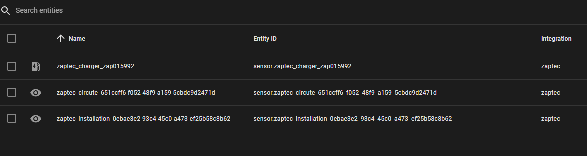 Får bare opp 3 entiteter og egentlig ikke mye info mer. · Issue #32 · custom-components/zaptec ...