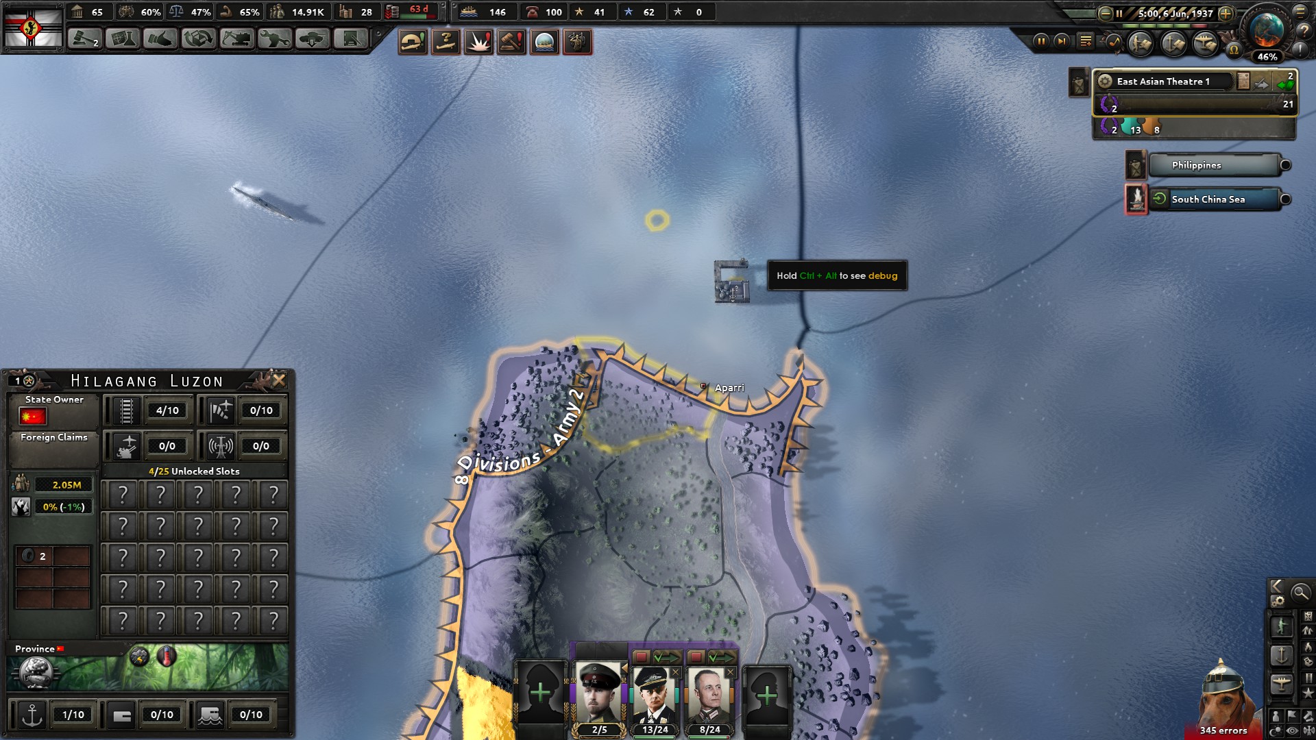 Phi Port In Luzon Is On A Barely Visible Island · Issue 6361 · Kaiserreich Kaiserreich 4 Bug