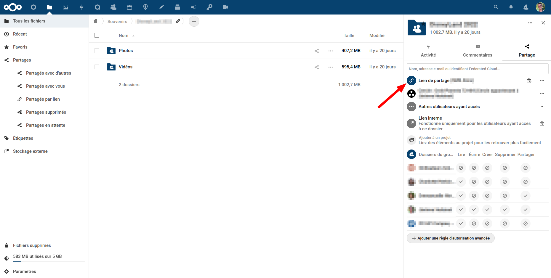 [Bug]: Inappropriate (weird) "?" icon for external e-mail shares in the "Shared with others ...