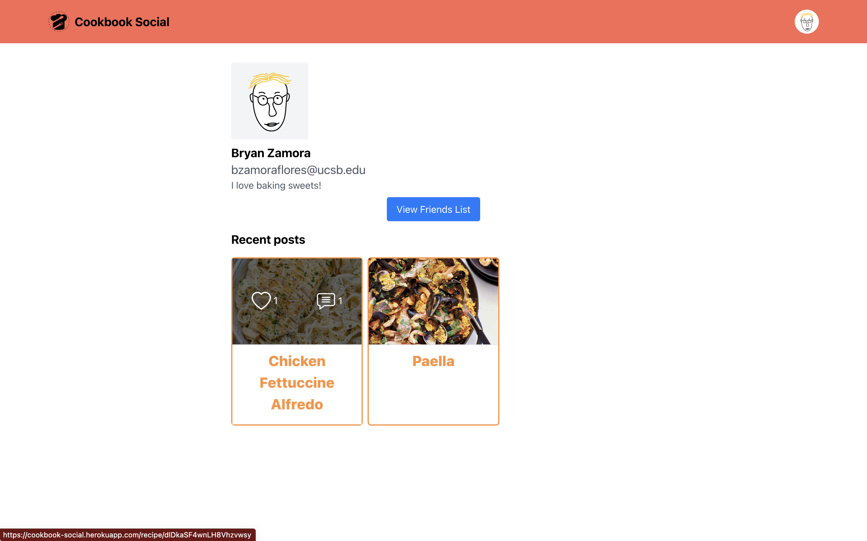 GitHub - bzamora020/cookBookSocial: Serves up allows users to post and view recipes among their ...