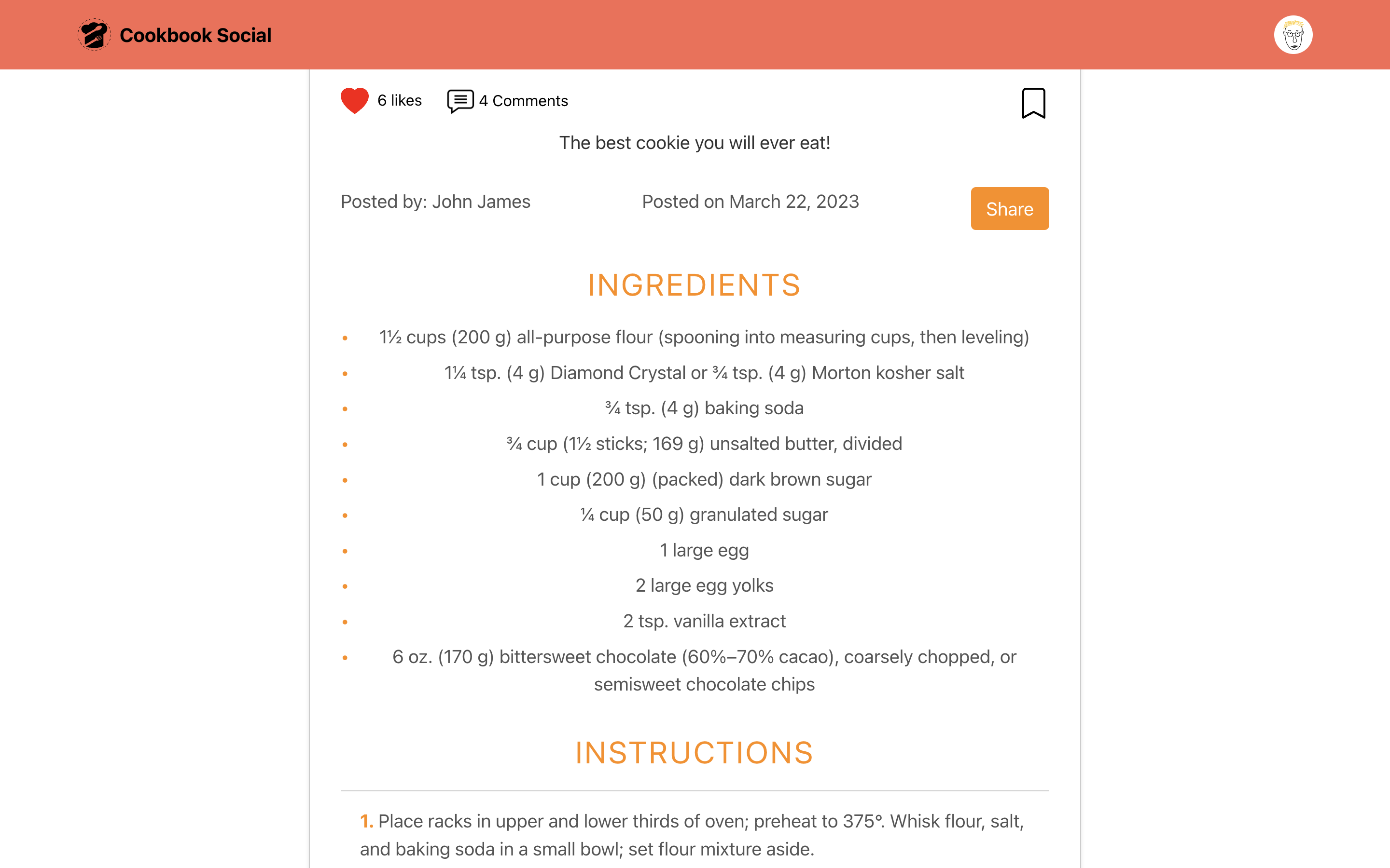 GitHub - bzamora020/cookBookSocial: Serves up allows users to post and view recipes among their ...