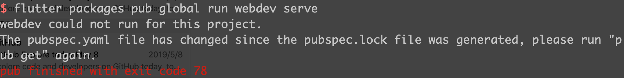 Web Build Webdev Could Not Run For This Project · Issue 32456 · Flutterflutter · Github 4951