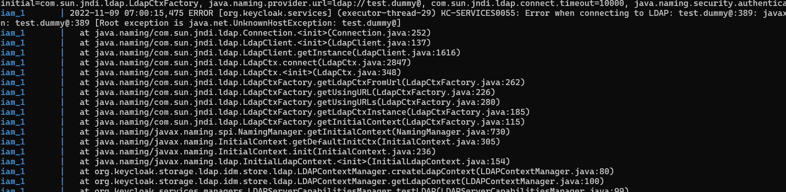 Customize log messages for user storage LDAP configuration in KC shown in admin UI · Issue ...