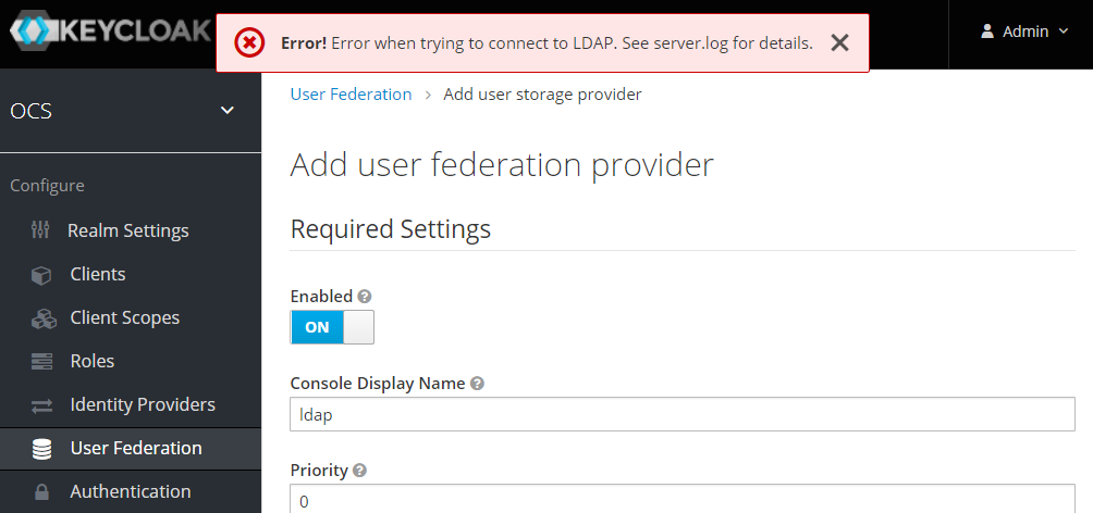Customize log messages for user storage LDAP configuration in KC shown in admin UI · Issue ...