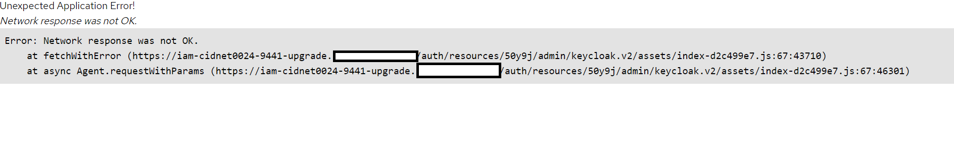 KC 21.1.1: Error shown intermittently while opening admin console page · Issue #20196 · keycloak ...