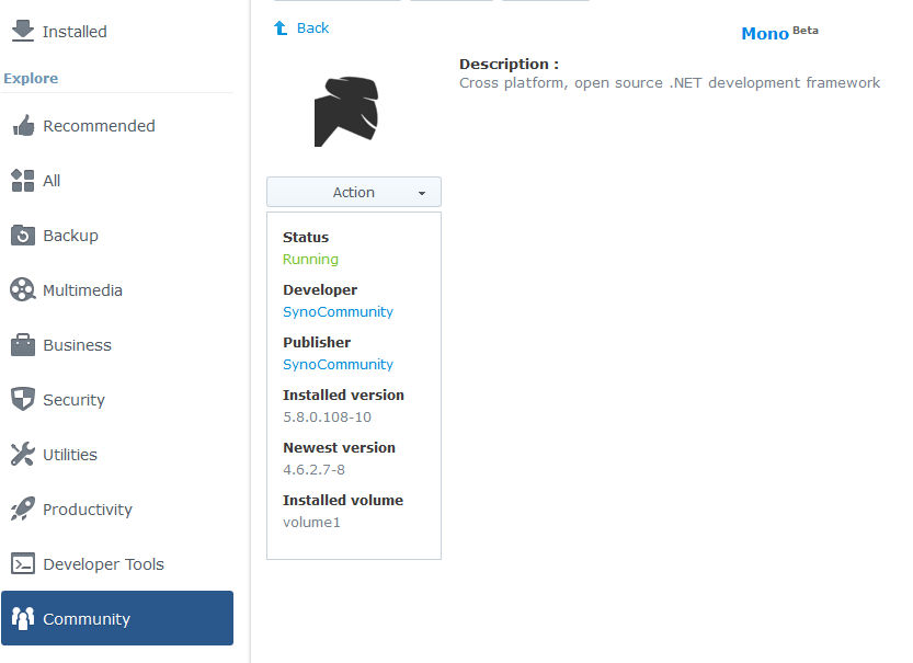 Radarr not updating after last Mono update · Issue #3208 · SynoCommunity/spksrc · GitHub