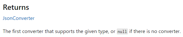 JsonSerializerOptions.GetConverter Returns ObjectDefaultConverter, Insted of Expected Null ...