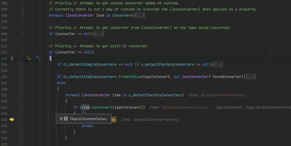 Jsonserializeroptionsgetconverter Returns Objectdefaultconverter Insted Of Expected Null 