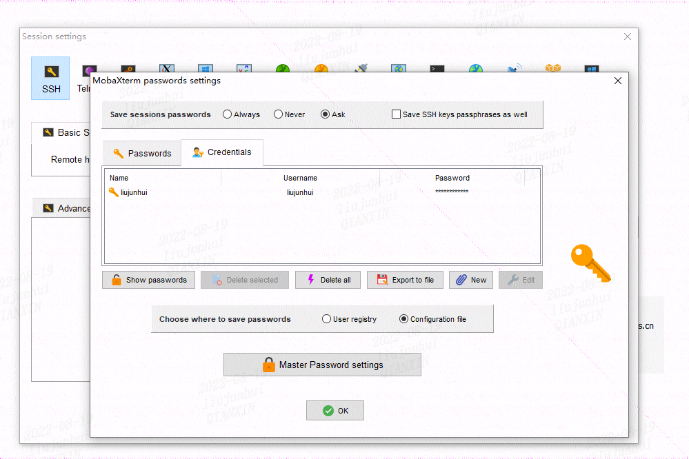 统一管理服务器密码 Unified Management Server Password · Issue #1075 · kingToolbox/WindTerm · GitHub
