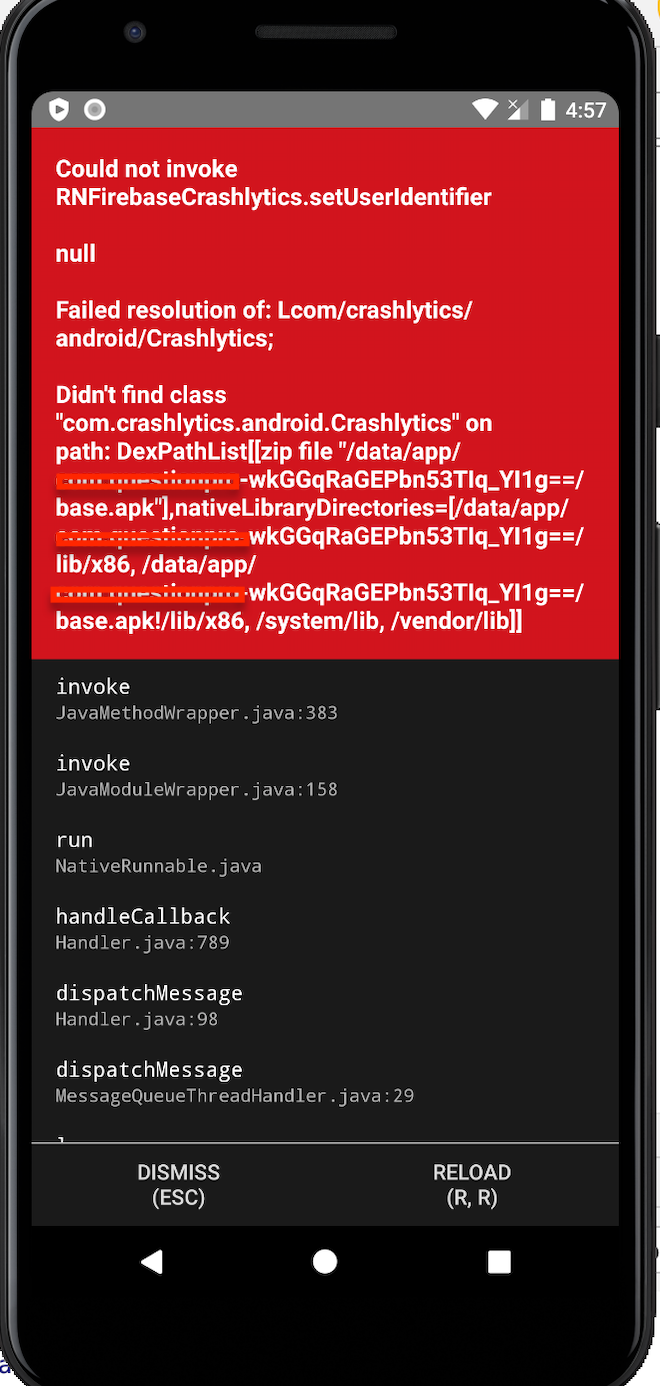 Unable to integrate FirebaseCrashlytics in Android · Issue #3465 · invertase/react-native ...