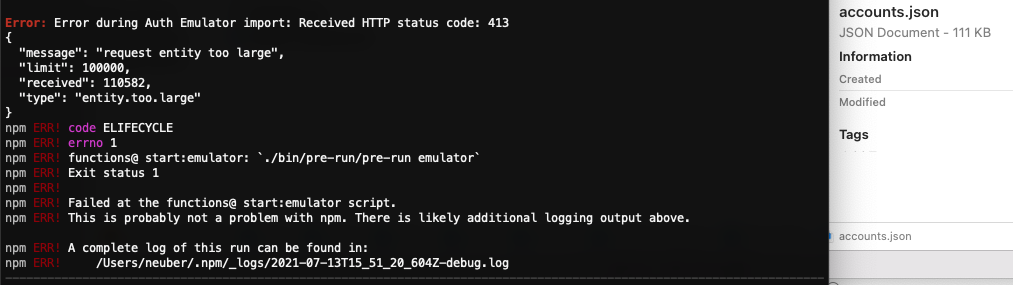 Emulator Export Only The First 20 Entries From Authentication · Issue