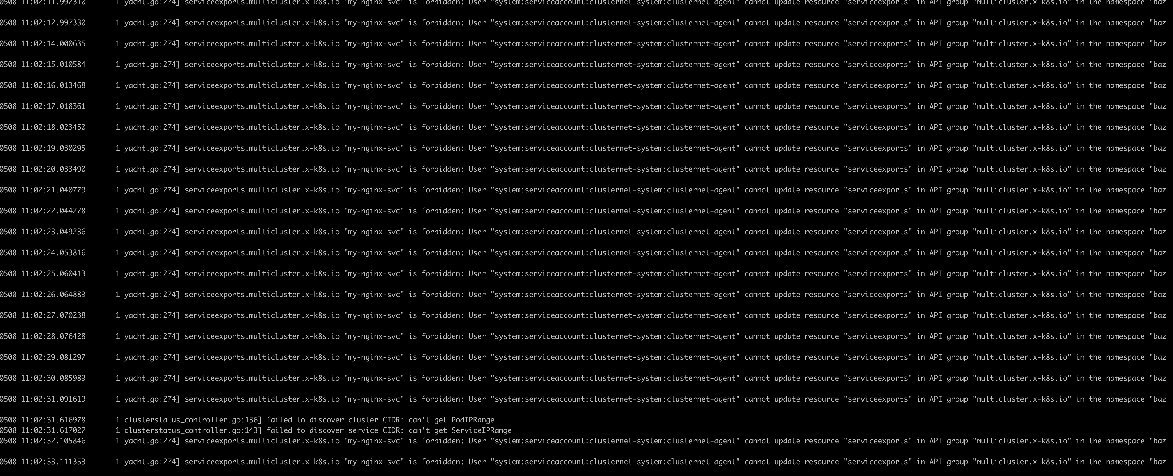 the example/scheduling-with-mcs-api doesn't work · Issue #678 · clusternet/clusternet · GitHub