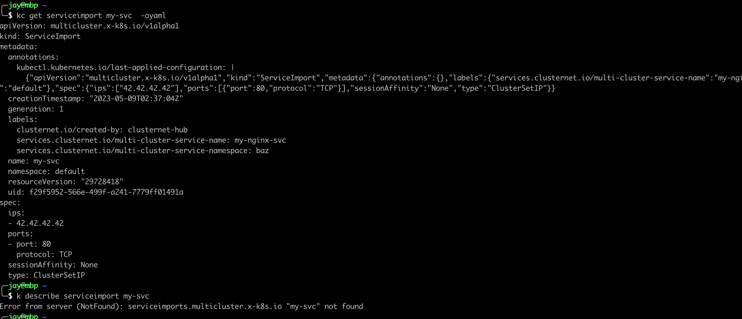 the example/scheduling-with-mcs-api doesn't work · Issue #678 · clusternet/clusternet · GitHub