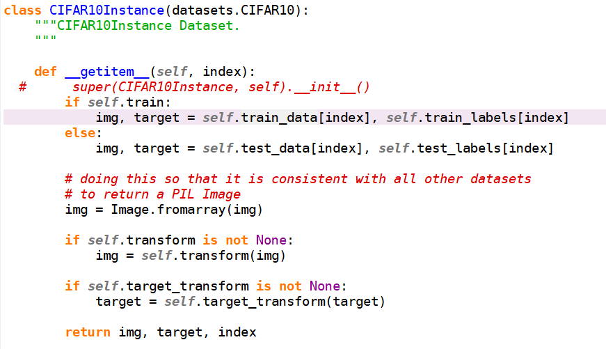 AttributeError: 'CIFAR10Instance' object has no attribute 'train_labels ...