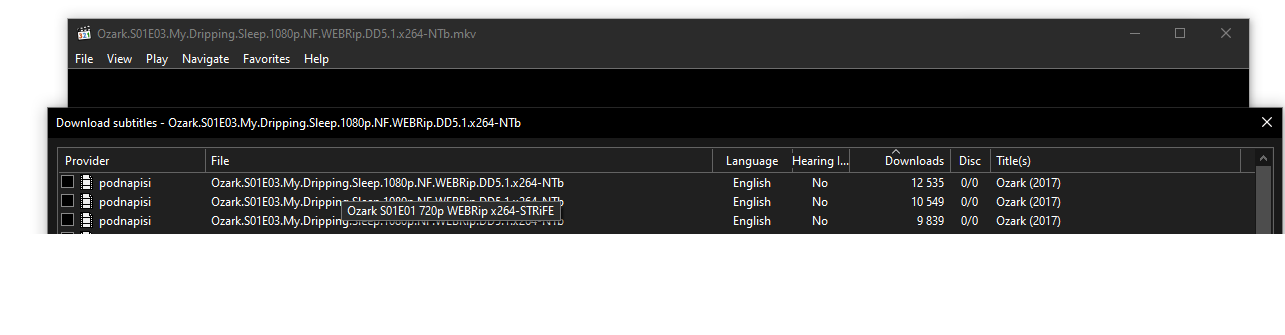 Downloading subtitles for series downloads incorrect episode subtitles · Issue #351 · clsid2/mpc ...