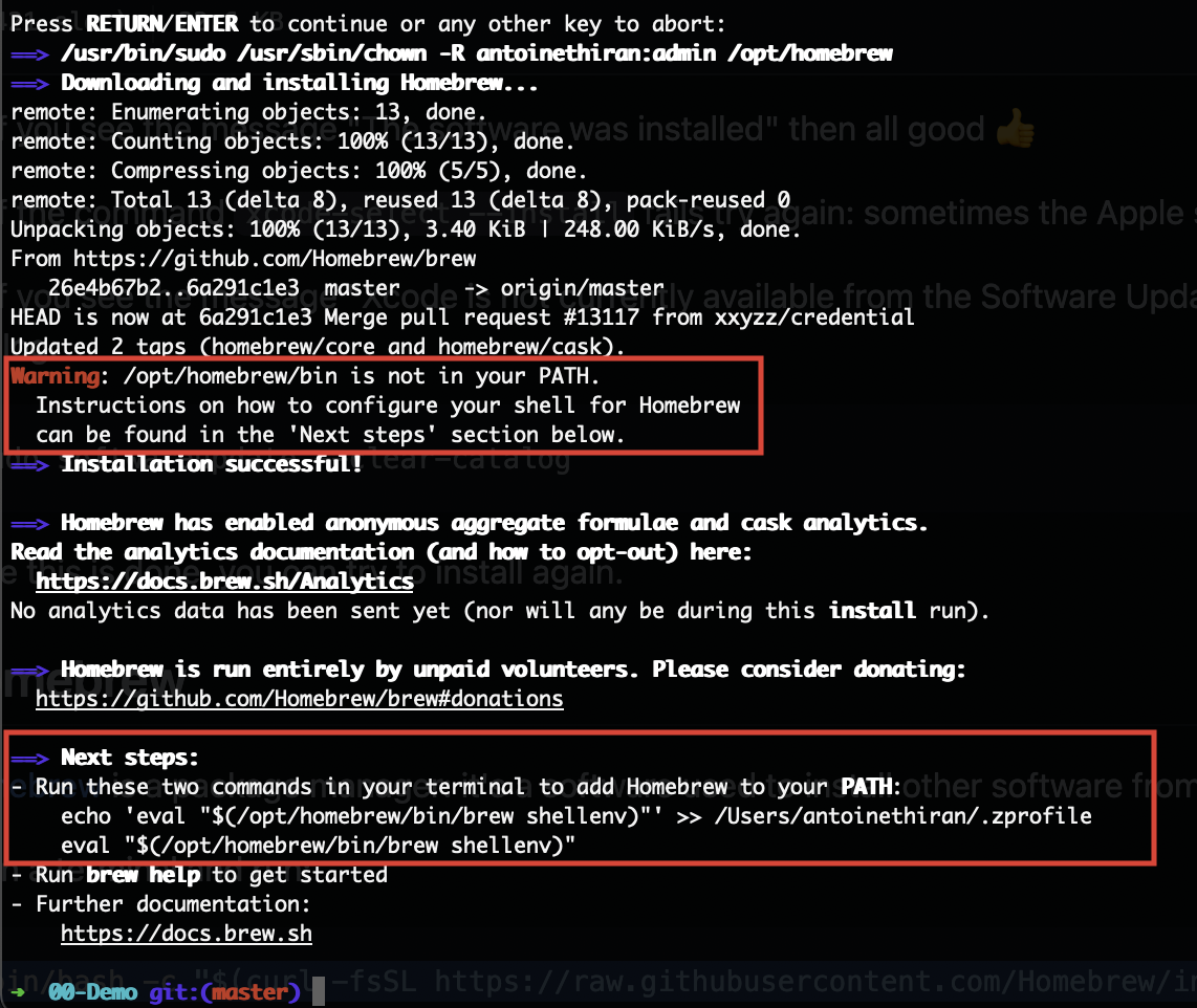 [Mac Set-up] Brew installation warning · Issue #380 · lewagon/setup · GitHub