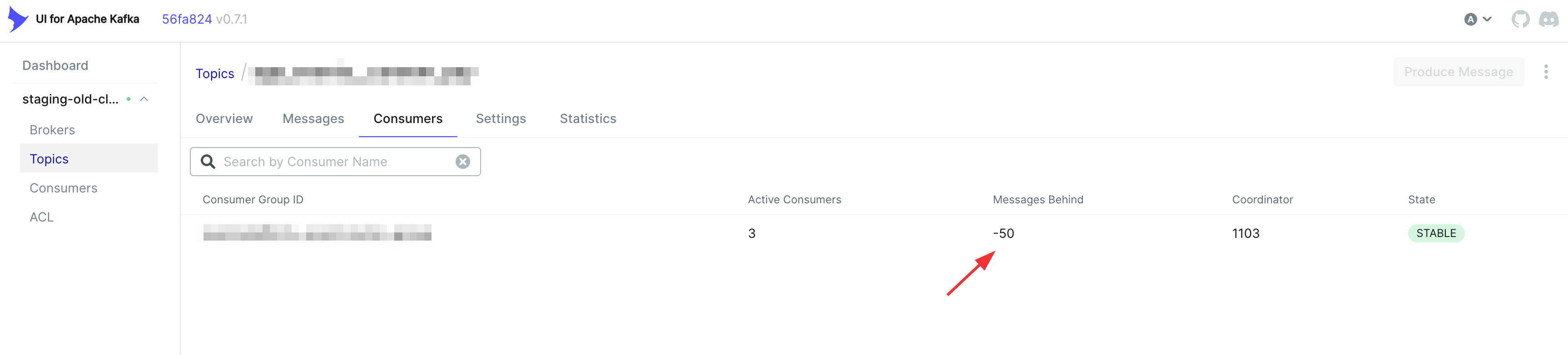 Negative Consumer Group Lag Values · Issue 4143 · Provectus Kafka Ui · Github