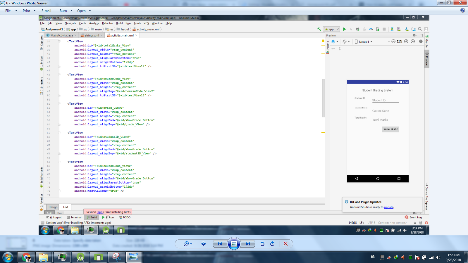GitHub - masoodalikozai/-Student-Grading-System-Mobile-App-Dev-: homework #1