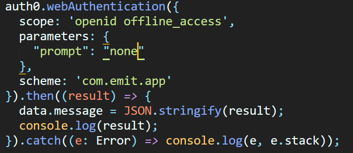 Android - Parameter 'prompt' set to 'none' - callback URL issue · Issue #61 · sitefinitysteve ...