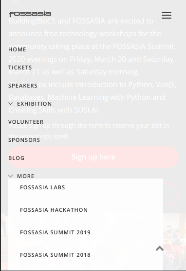 Some items in mobile menu bar are overflowed · Issue #14 · fossasia/2021.fossasia.org · GitHub