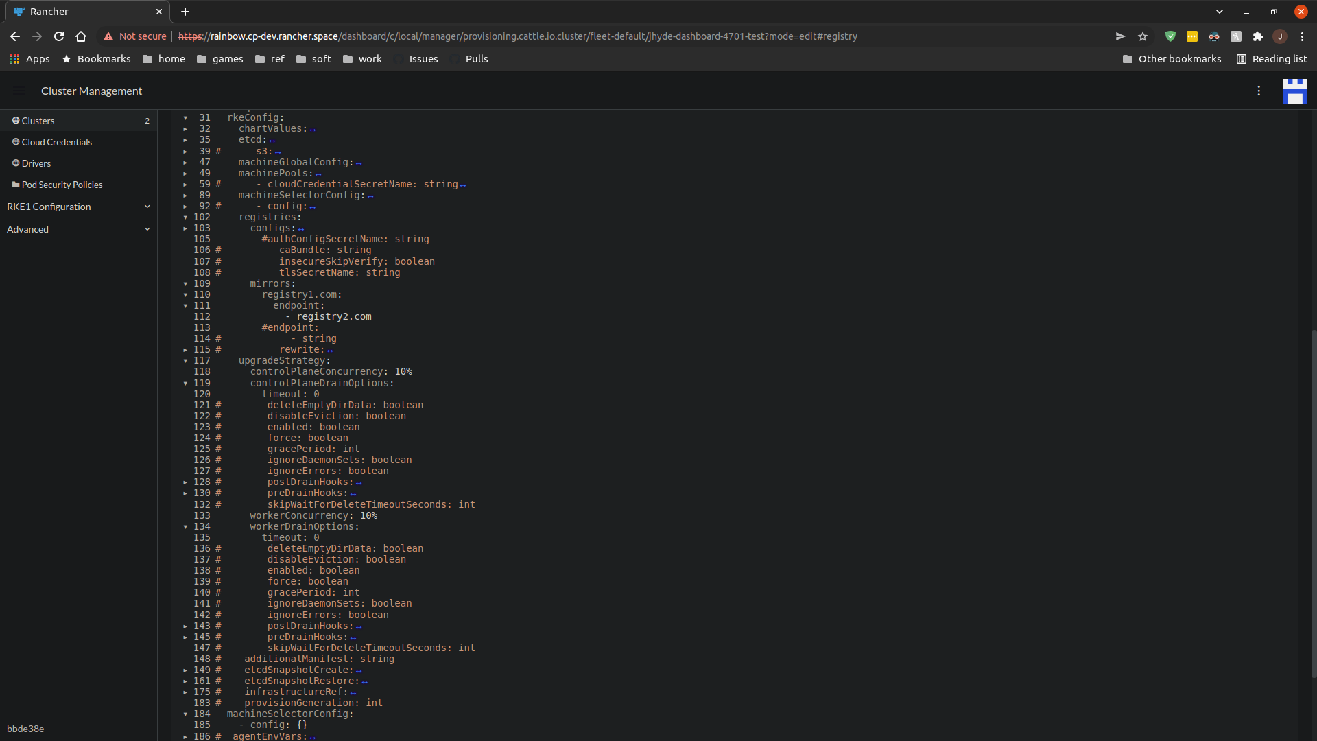 Private registry mirrors in YAML don't render in RKE2/K3s cluster config form · Issue #4701 ...