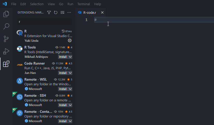 method completion in comments · Issue #207 · REditorSupport/vscode-R · GitHub
