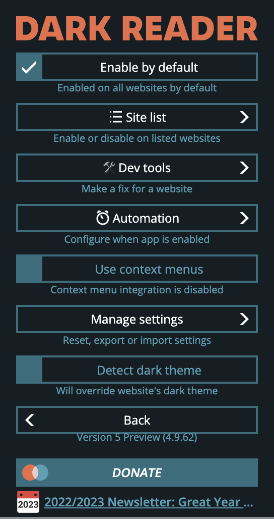 [Bug] Link color changes when adjusting brightness in Dynamic model · Issue #10750 · darkreader ...