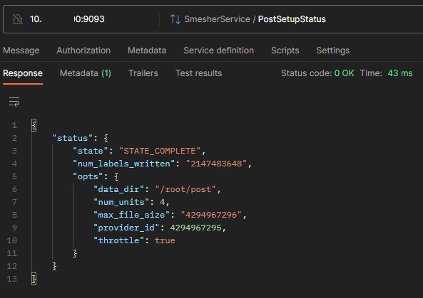 GRPC endpoint PostSetupStatus returns incorrect value for provider_id · Issue #4622 ...