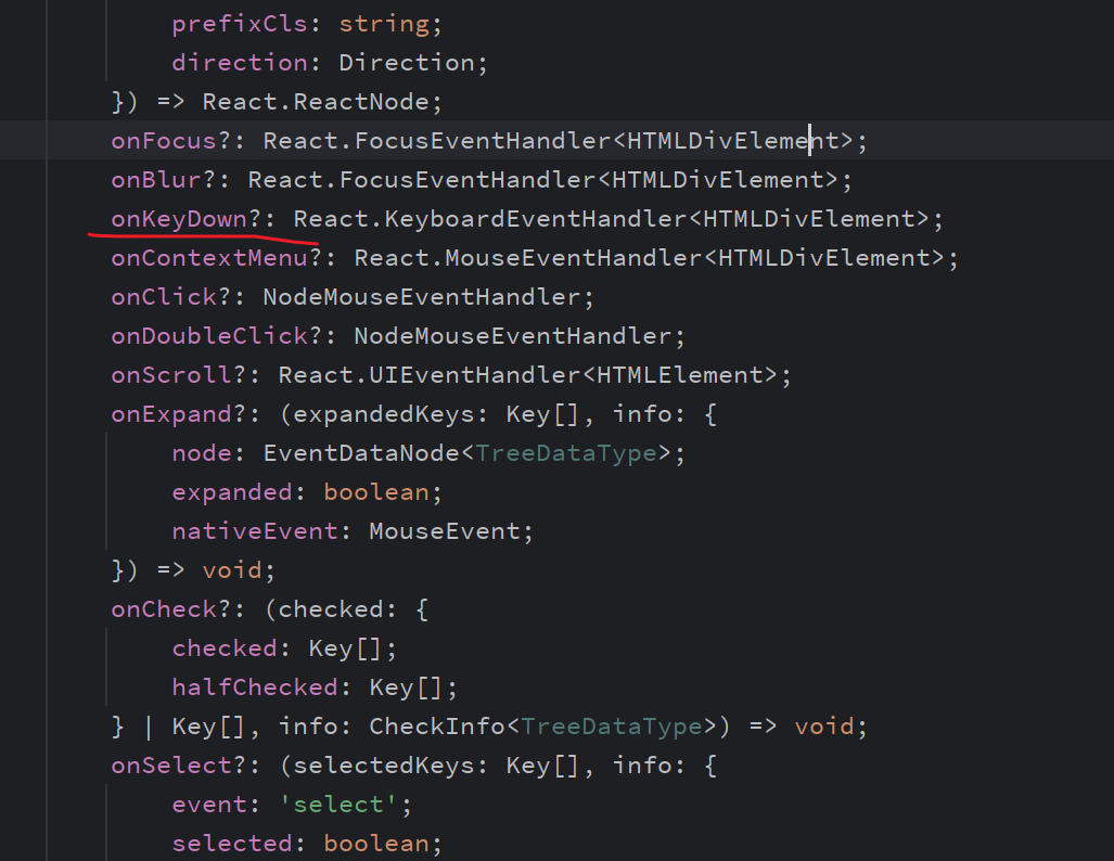 onKeyDown在Tree组件中不生效 · Issue #42731 · ant-design/ant-design · GitHub