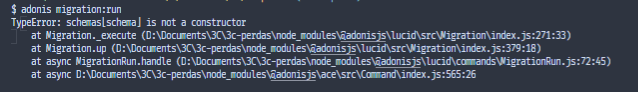 Migration rollback does not work if constraints are used. · Issue #23 · adonisjs/lucid · GitHub