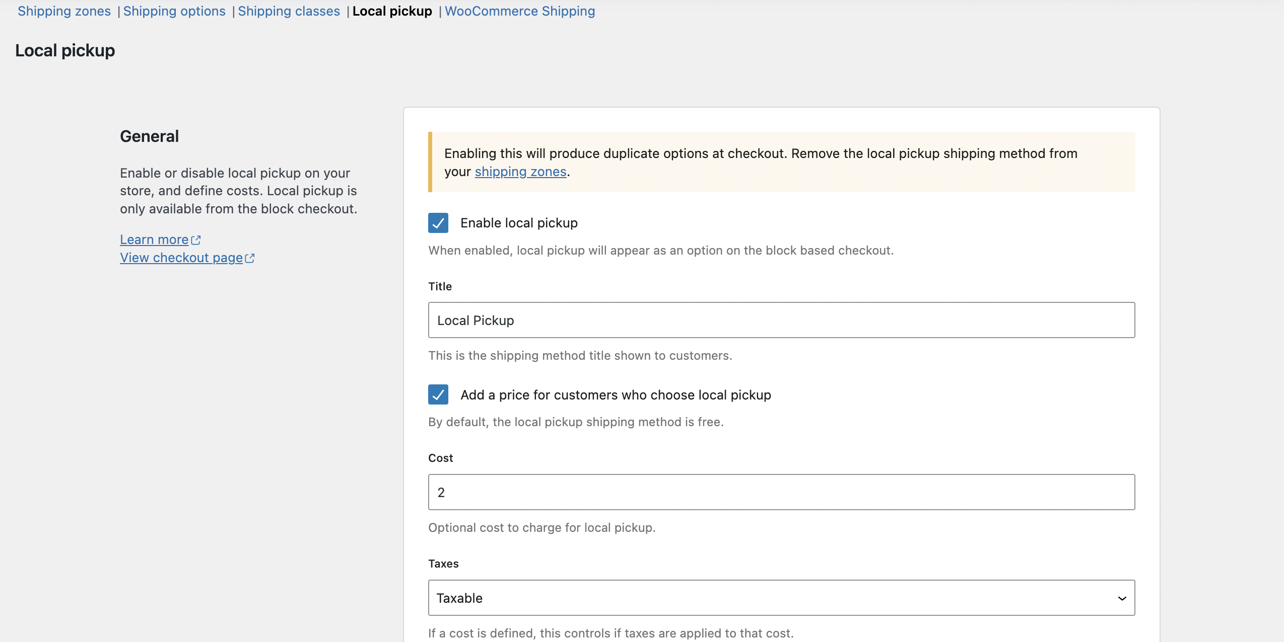 Local pickup page: add link to documentation · Issue #37702 · woocommerce/woocommerce · GitHub