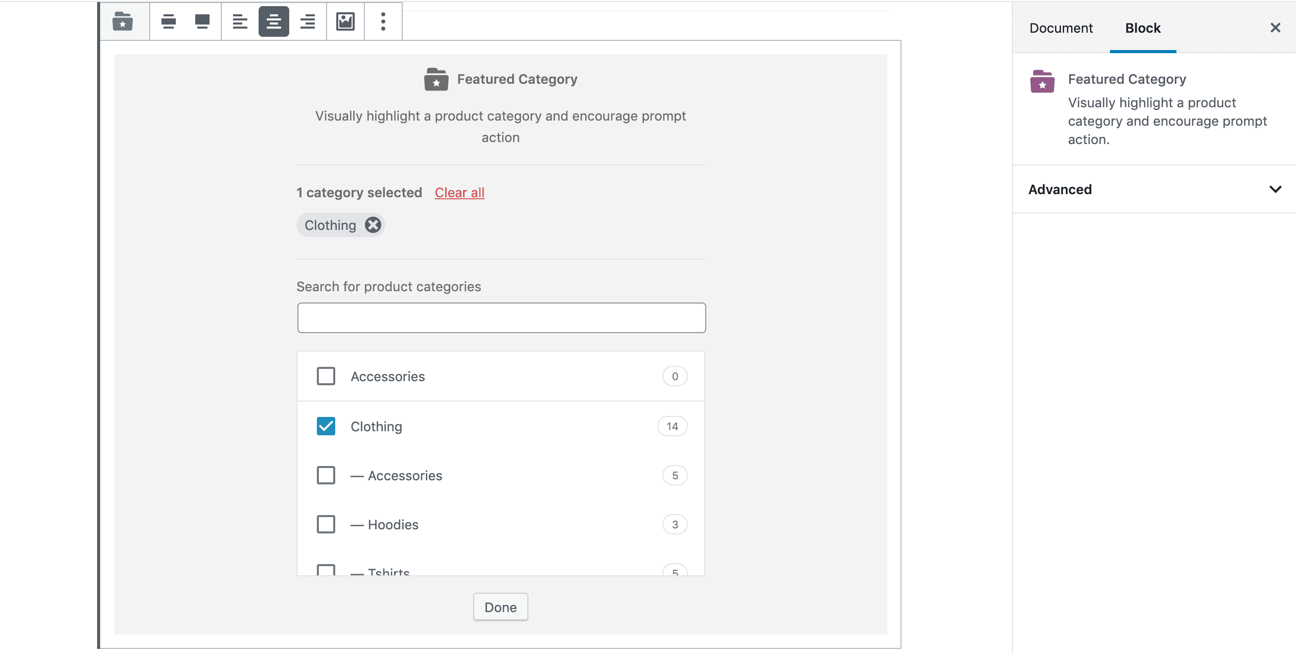 Featured Category block improvement · Issue #743 · woocommerce/woocommerce-blocks · GitHub