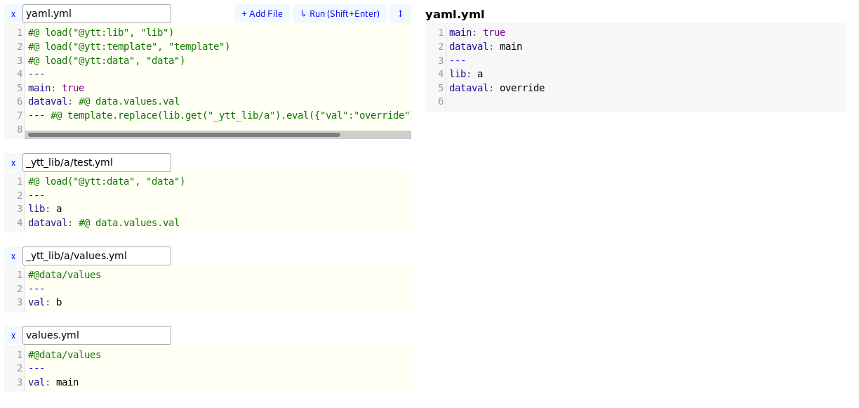 Missing ability to include another YAML file in a short way (ie combine load + func call ...