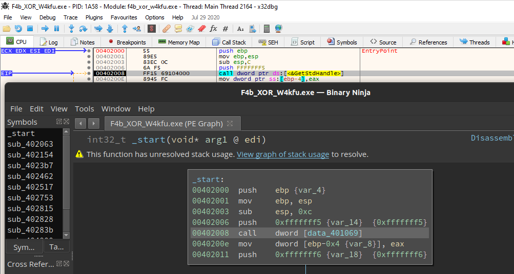 PE import functions not properly resolved · Issue #2142 · Vector35/binaryninja-api · GitHub
