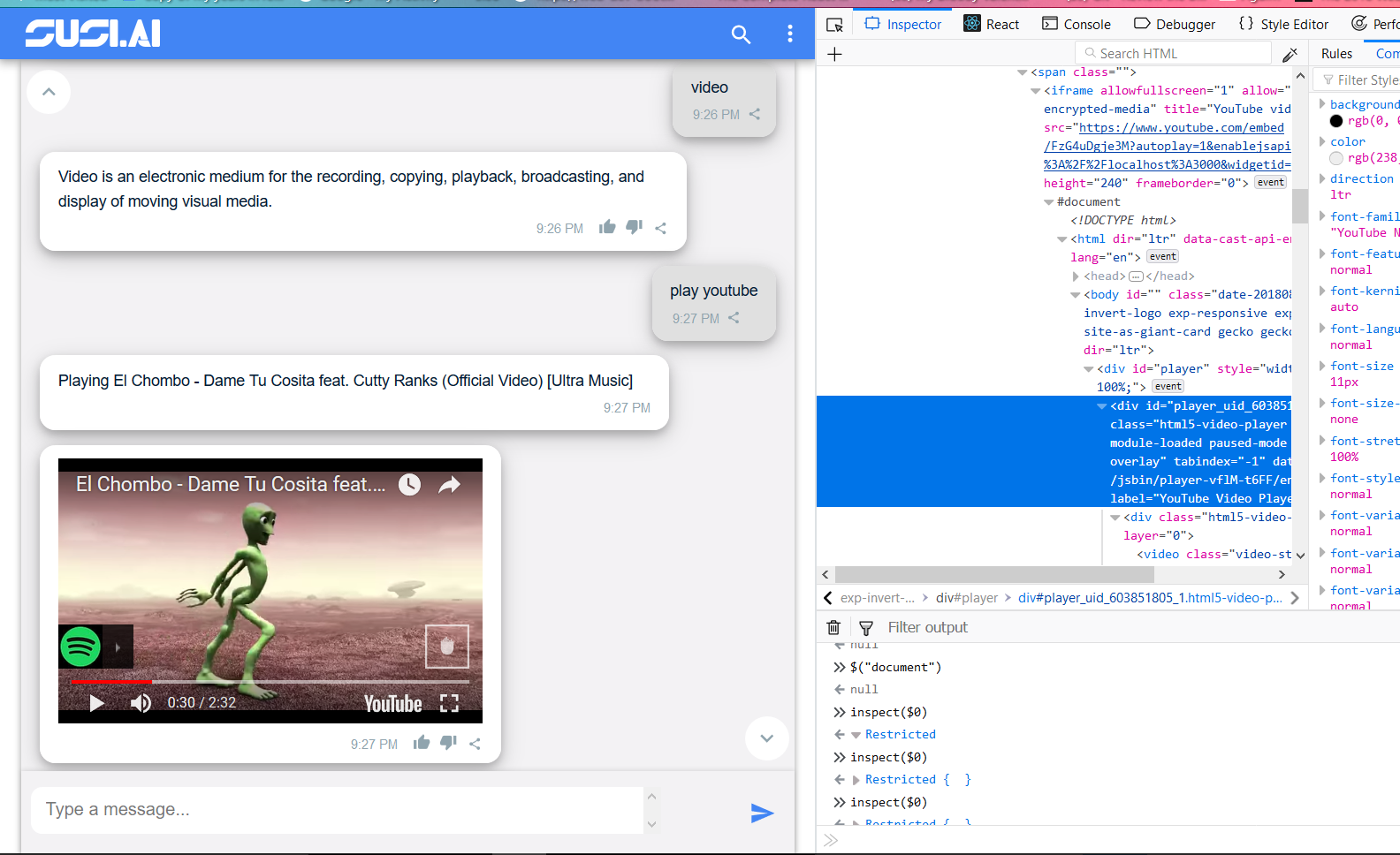 Pause YouTube when other interactions happen · Issue #1515 · fossasia/susi.ai · GitHub