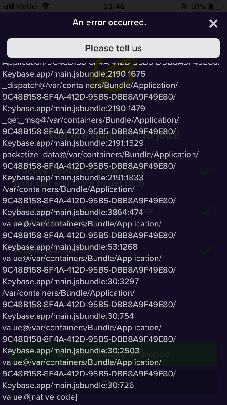 ERROR CODE 505 - DB error in method stellar.1.local.airdropRegisterLocal · Issue #19548 ...