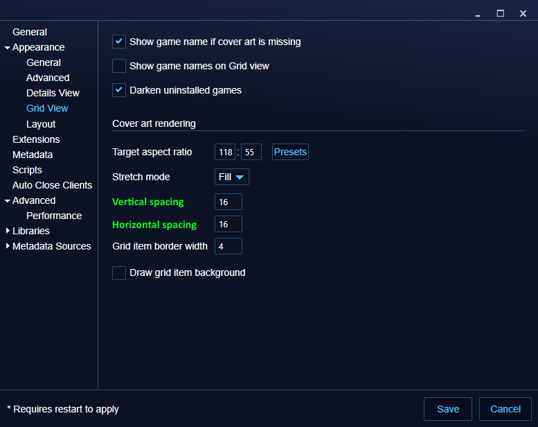 Separate vertical/horizotanl spcaing options for Grid view items · Issue #1806 · JosefNemec ...