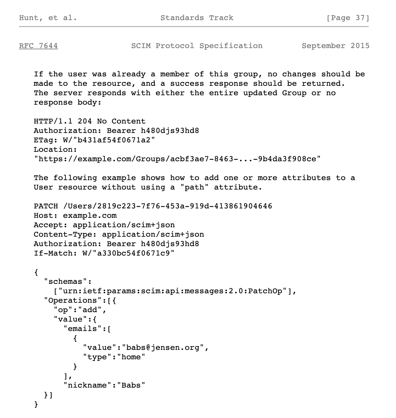 [SCIM] 2.0.6 regression on adding twice the same user to a group using `PatchOp` · Issue #256 ...
